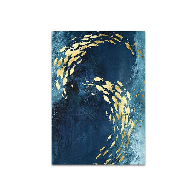 Golden River Fish Canvas – CANVA AND DECOR